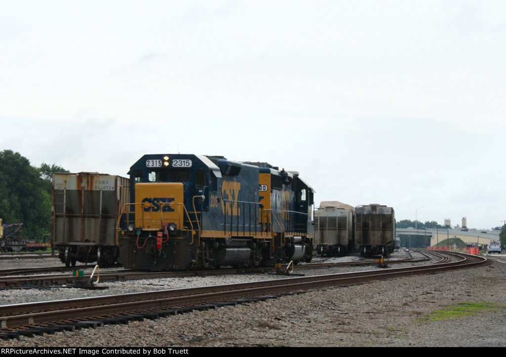 CSX Mother Slug 6900-2315 working during TS Beryl